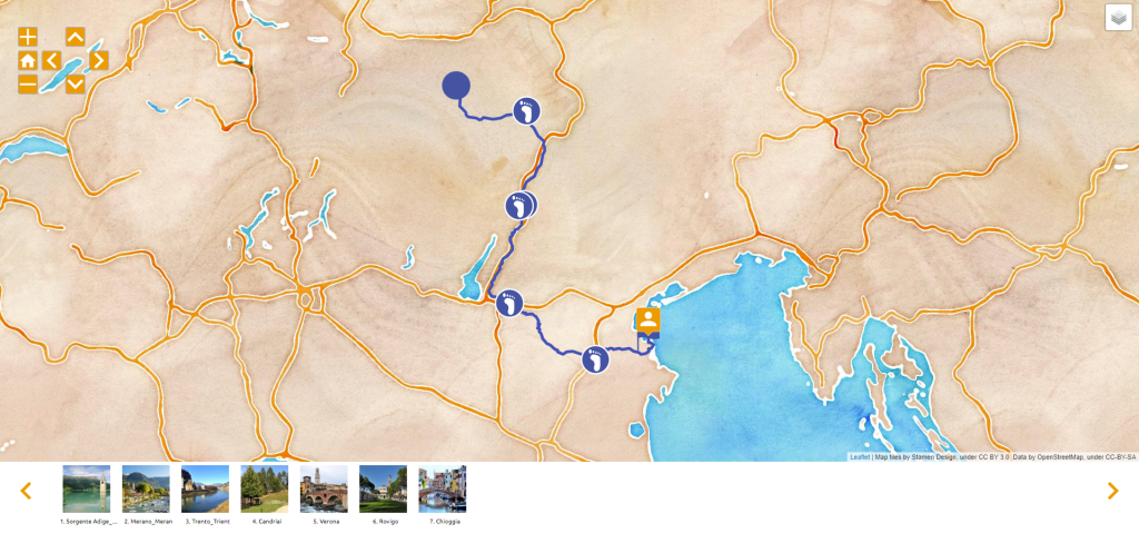 The course of the river Adige – Climb – Kids Go Green